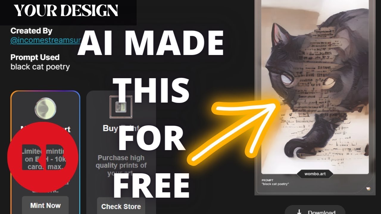 Make Redbubble Designs Using AI FOR FREE #redbubble - Web Designer and ...