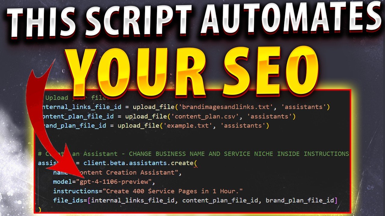 I Made A Custom GPT Script That Automates Your SEO (Service Pages ...