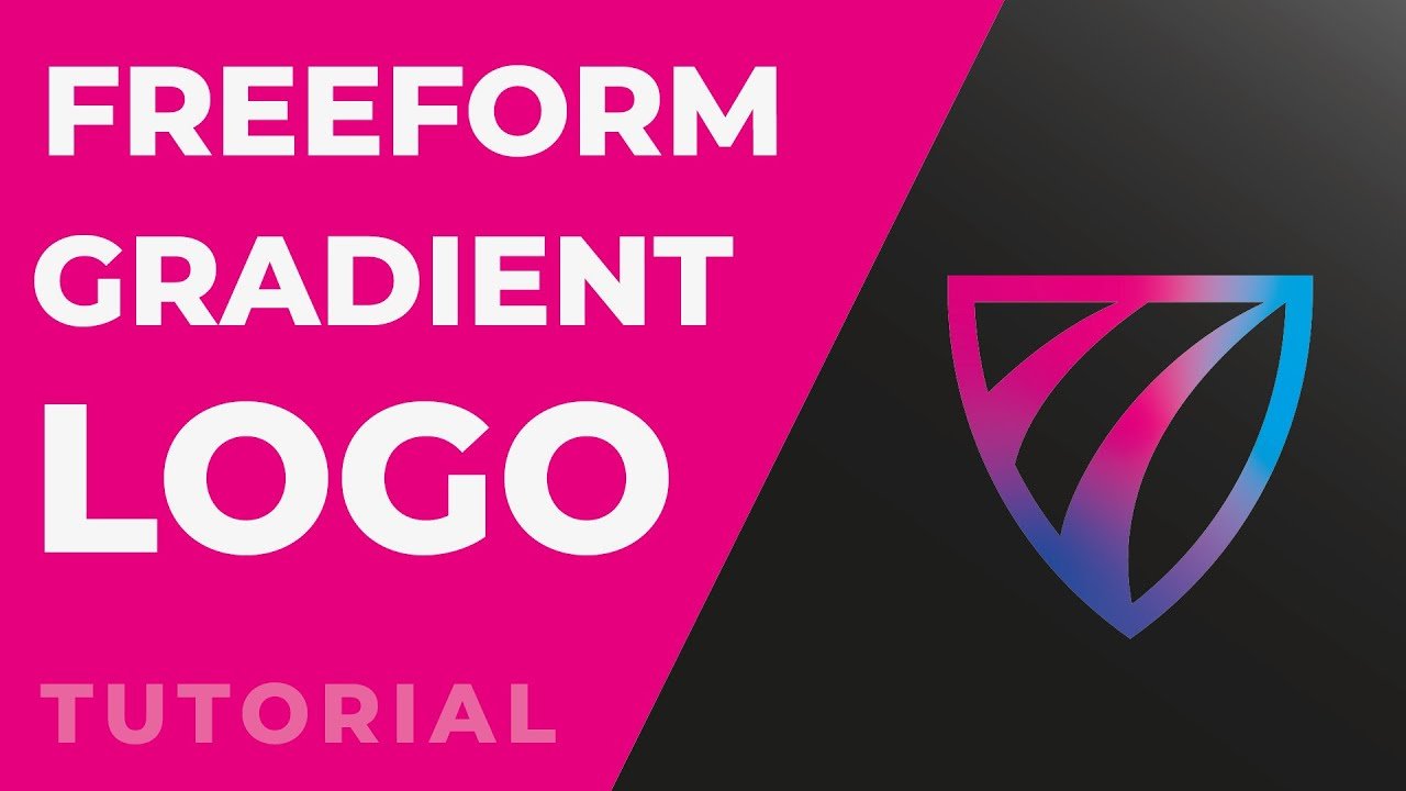 Adobe Illustrator 2020 Tutorial Freeform Gradient Logo Design Web